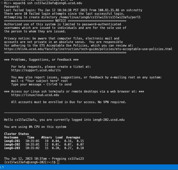 UCSD: How to Log Into ieng6 | cse15l-lab-reports